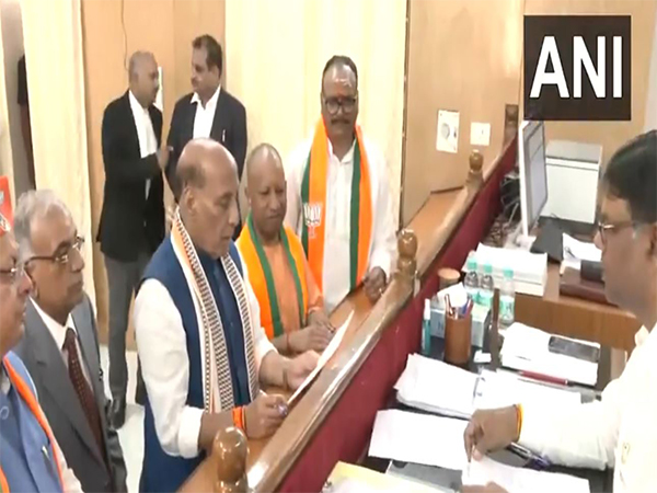 Lok Sabha Polls Rajnath Singh Files Nomination From Lucknow Constituency