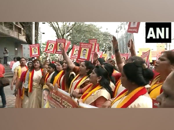 Bengaluru Karnataka Rakshana Vedike Holds Protest Against State Mps