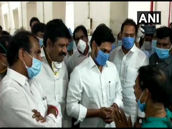 Andhra Cm Visits Hospital To Meet Vizag Gas Leak Victims