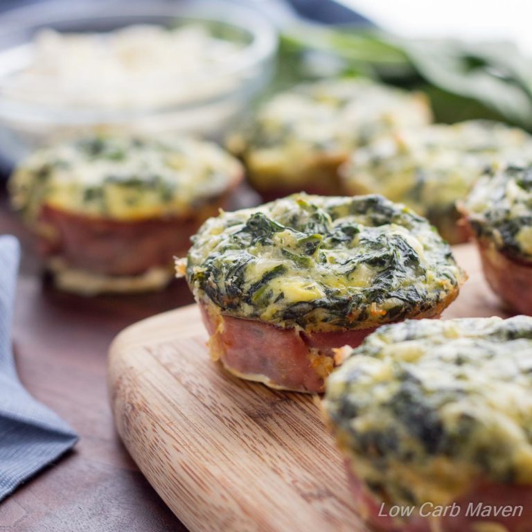 Crustless Spinach Quiche Recipe With Bacon Low Carb Maven