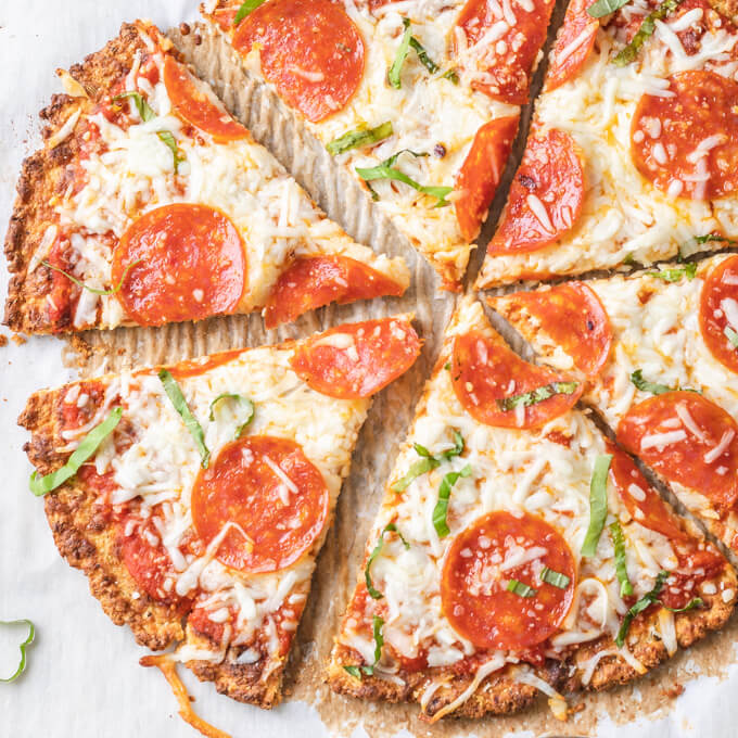 Crispy Cauliflower Pizza Crust Keto Low Carb Maven