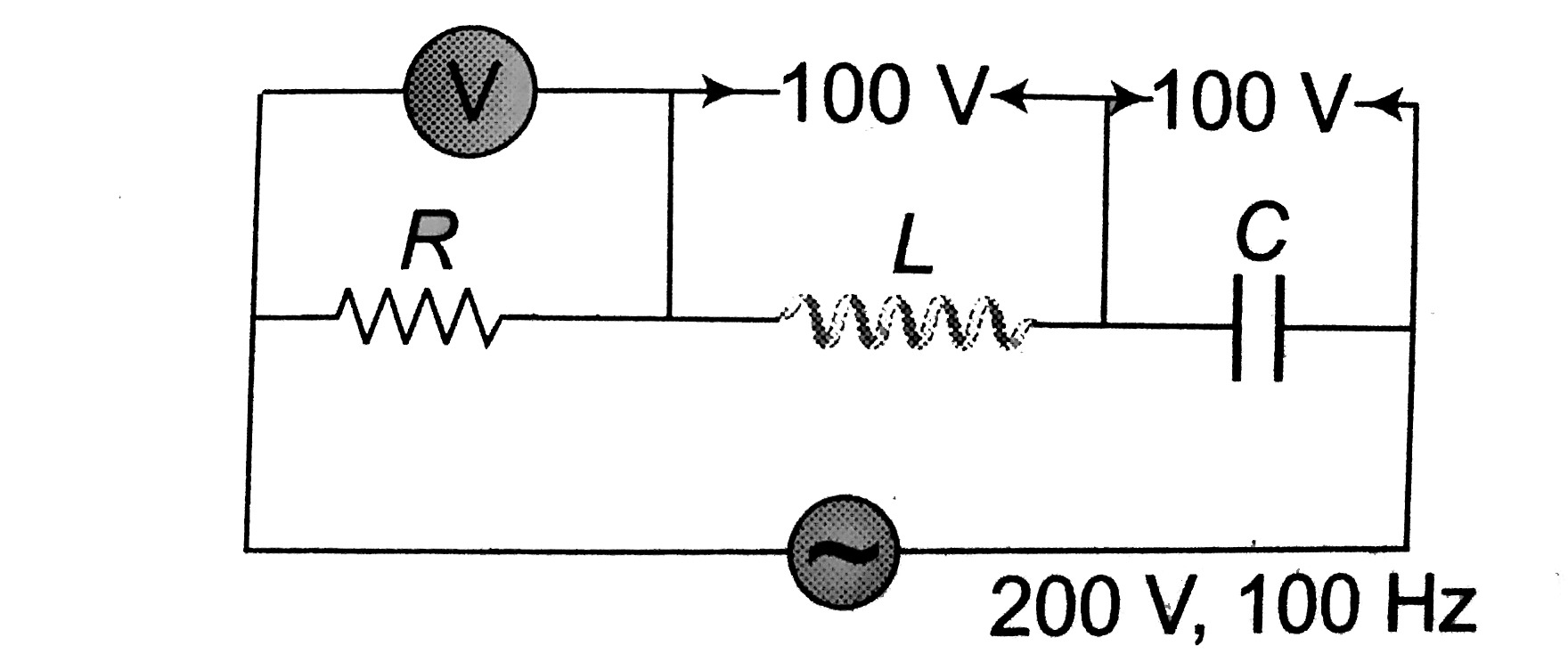 In The Circuit Given Below The Ameter And Voltmeter Are Ideal