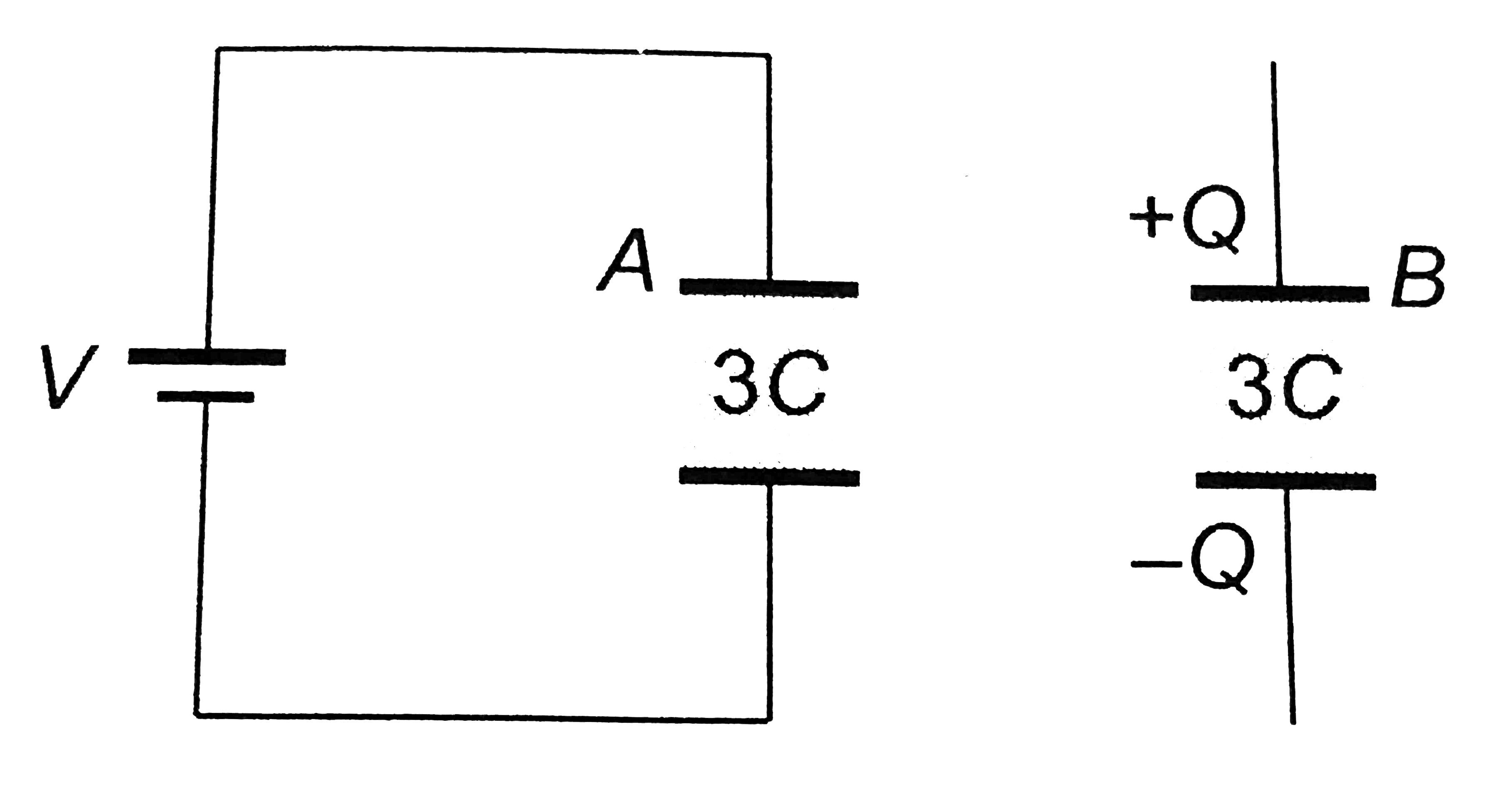 Figure Shows Two Identical Parallel Plate Capacitors Connected To A Sw