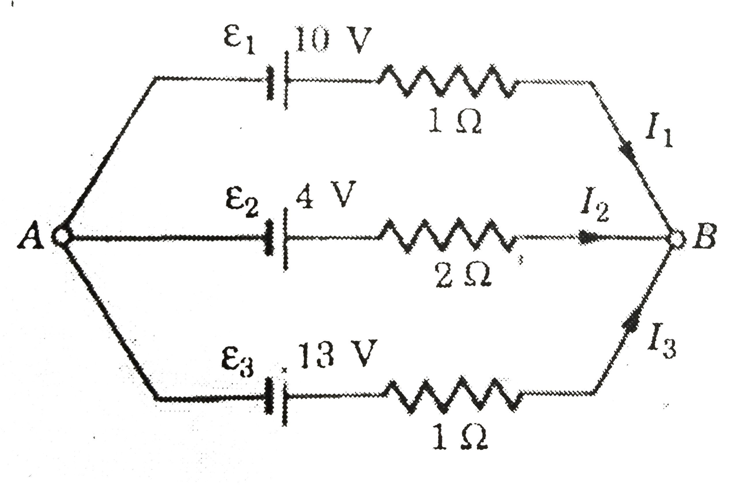 Find The Current Flowing Through Each Cell In The Circuit Shown In Fig