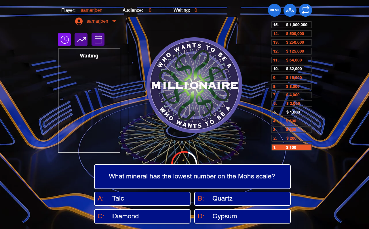 Who Wants To Be A Millionaire Devpost