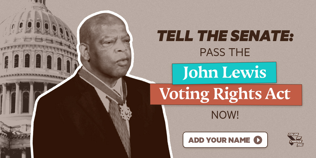 Demand The Senate Pass The John Lewis Voting Rights Act Now