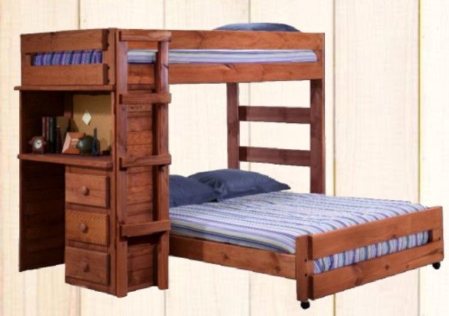 Pine Crafter Furniture® Mahogany Twinfull Loft Bed Mcmasters Home