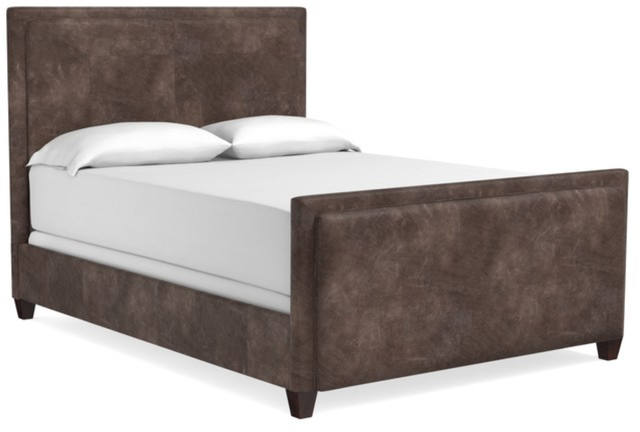 Bassett® Furniture Custom Upholstered Manhattan Leather King Bed With