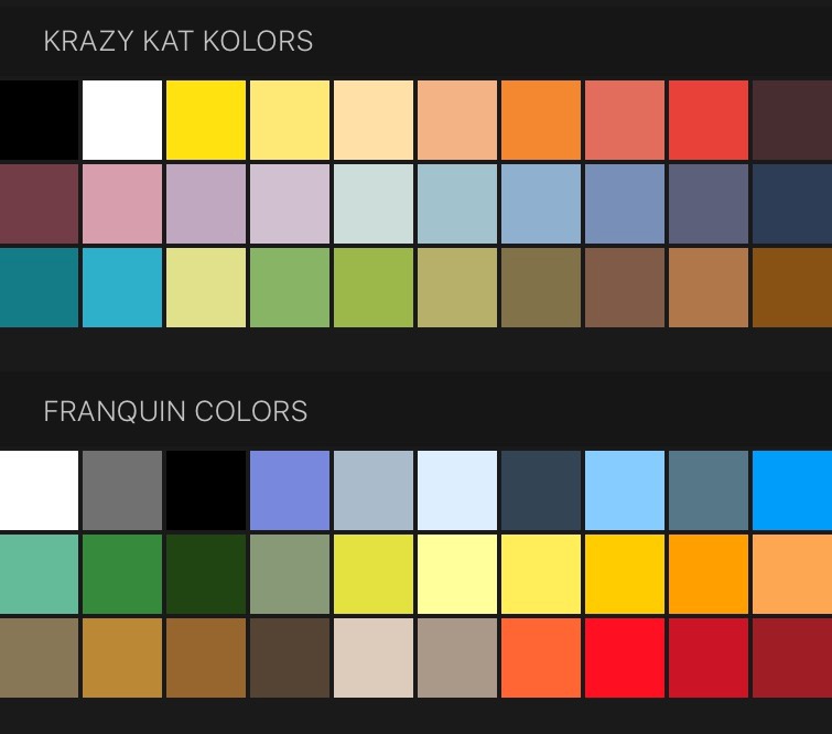 Color Swatch Procreate Palette Instant Download Paradise Colour