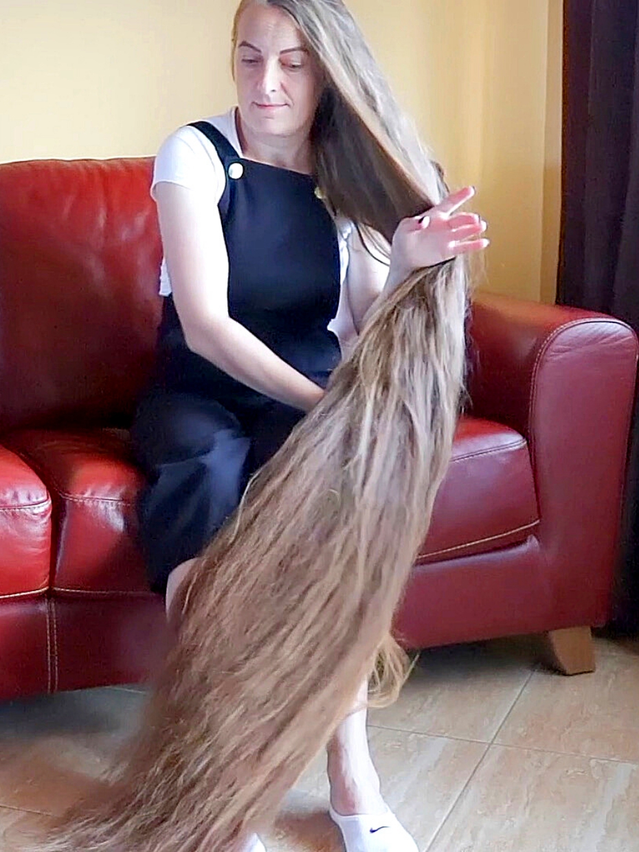 Video Super Long Hair Smelling And Hair Play Realrapunzels