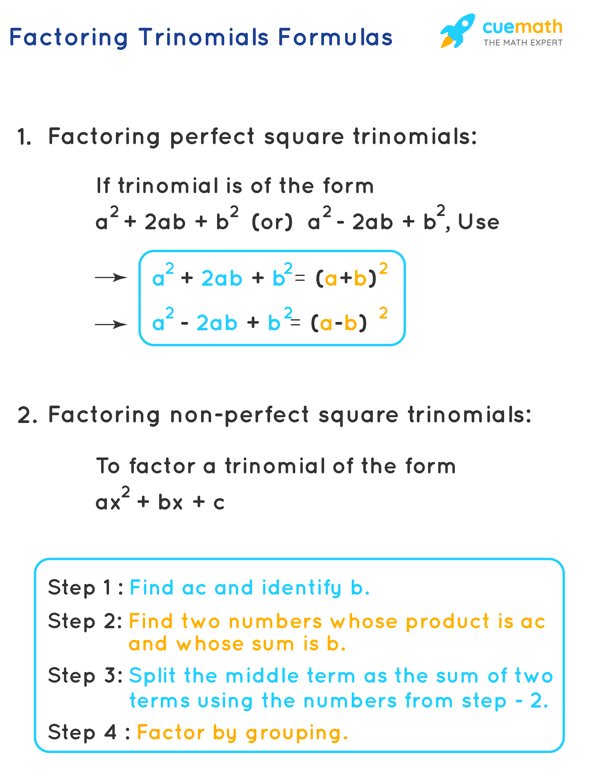 What Is Factoring Trinomials Formula Examples