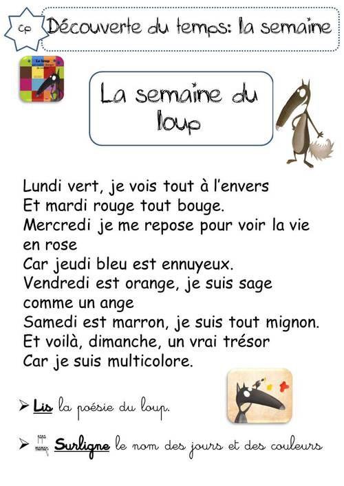 La Semaine Du Loup Cp Par La Classe De Corinne Jenseignefr