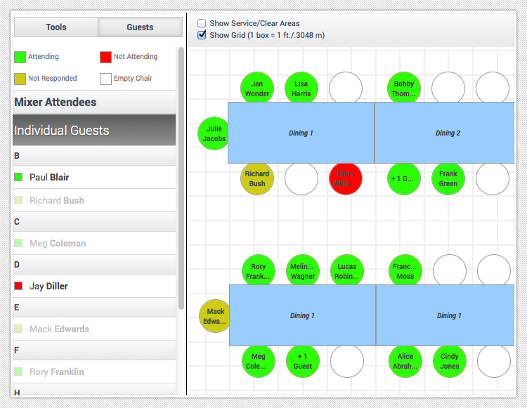 Wedding And Event Seating Chart Maker Software Online Event Seating