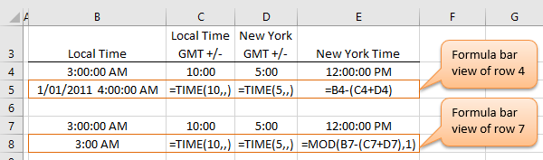 Time Zone List Excel