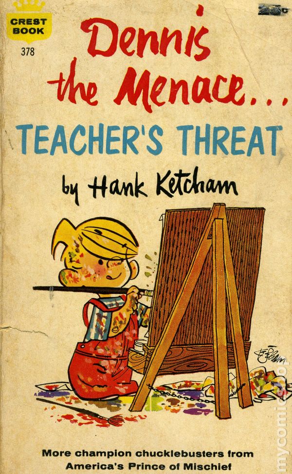 Dennis The Menace Teachers Threat Pb 1960 Fawcett Crest Comic Books