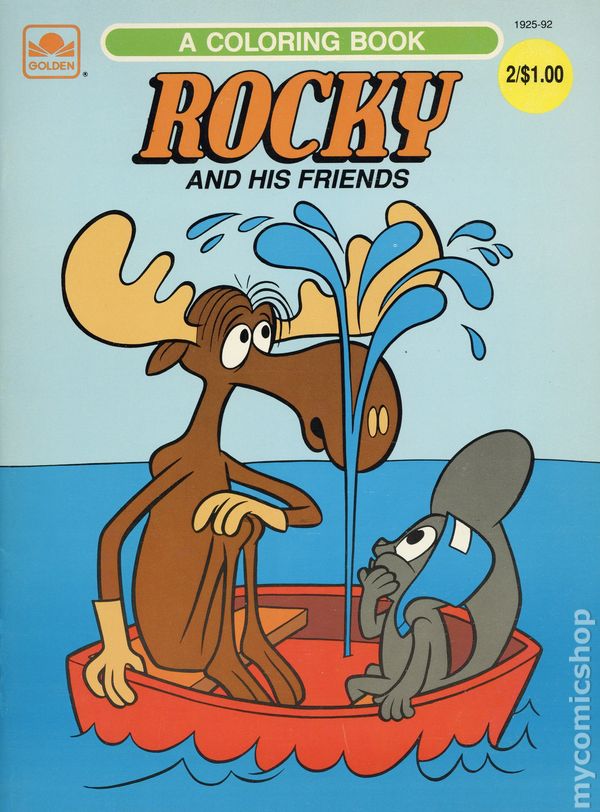 Rocky And His Friends Sc 1960 A Golden Book A Coloring Book Comic Books