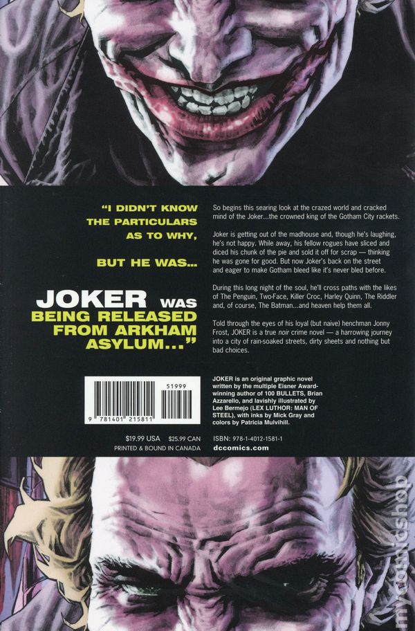 Batman Deluxe Joker Brian Azzarello Aslhosts