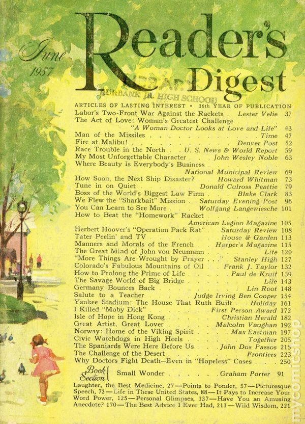 Readers Digest 1922 Readers Digest Comic Books