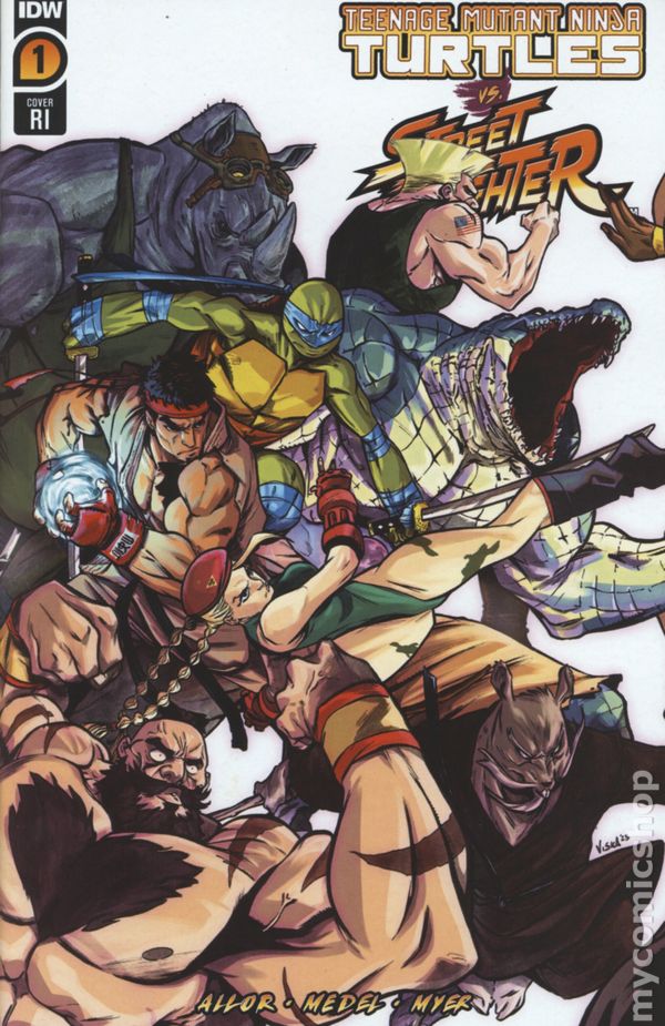 Teenage Mutant Ninja Turtles Vs Street Fighter 2023 Idw 1ria