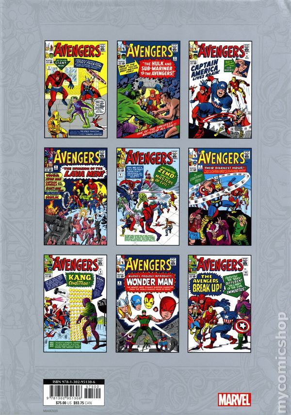 Marvel Masterworks Avengers Hc 2023 Marvel Remasterworks Edition