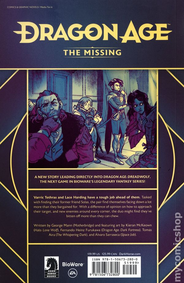 Dragon Age The Missing Tpb 2023 Dark Horse Comic Books