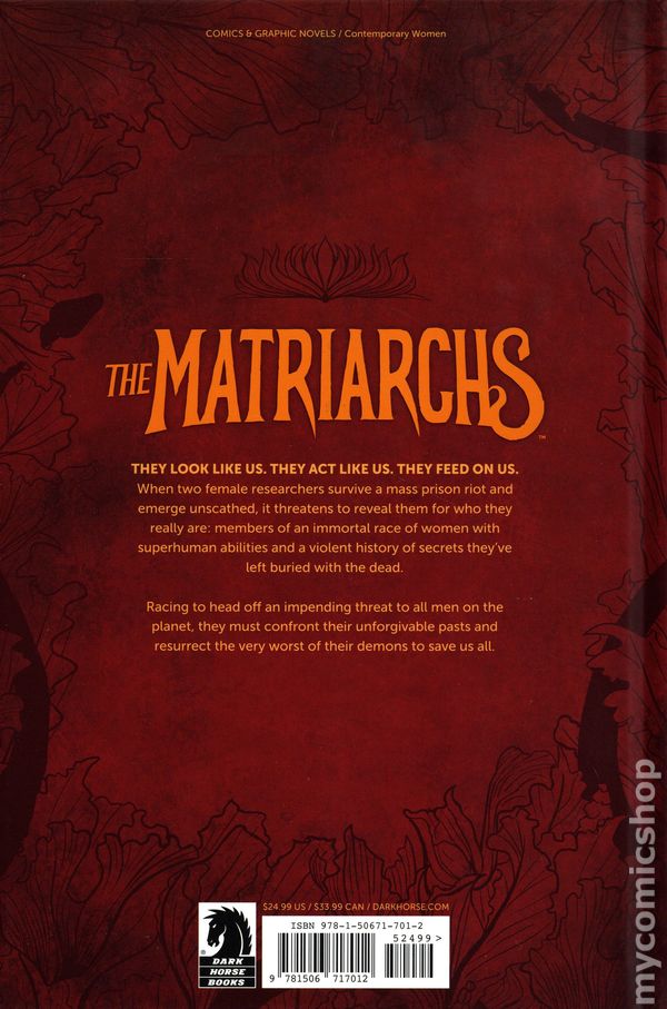 Matiarchs Hc 2023 Dark Horse Comic Books