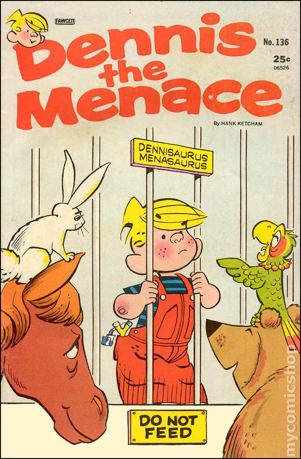 Dennis The Menace Comic Books Issue 136