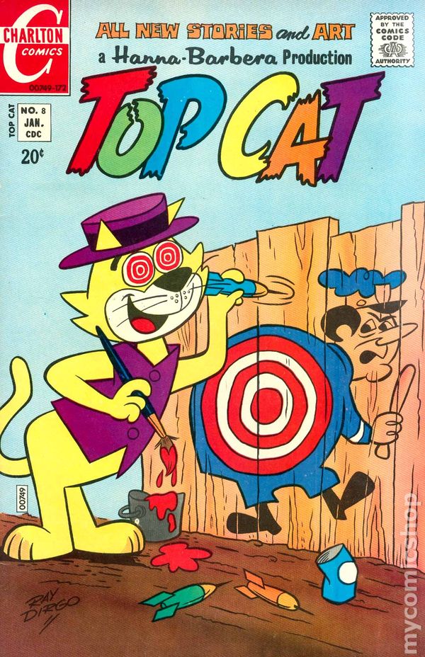 Top Cat 1970 Charlton Comic Books