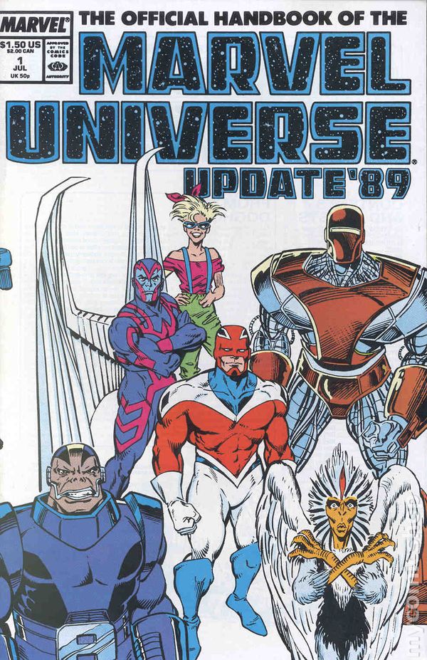 Official Handbook Of The Marvel Universe Update 89 1989 Marvel Comic