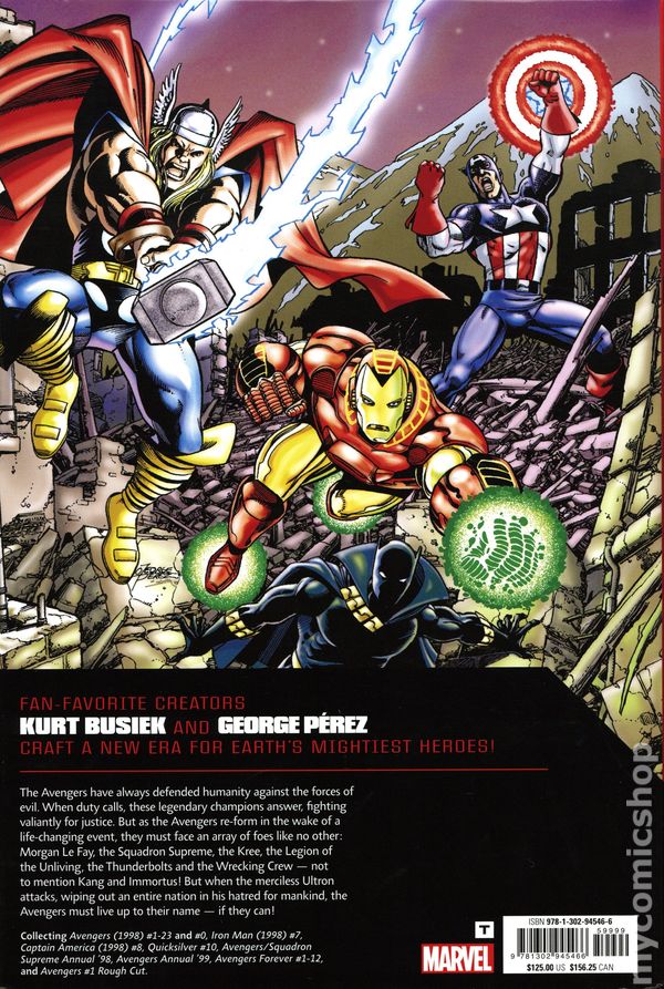 Avengers Omnibus Hc 2023 Marvel By Kurt Busiek And George Pérez 2nd