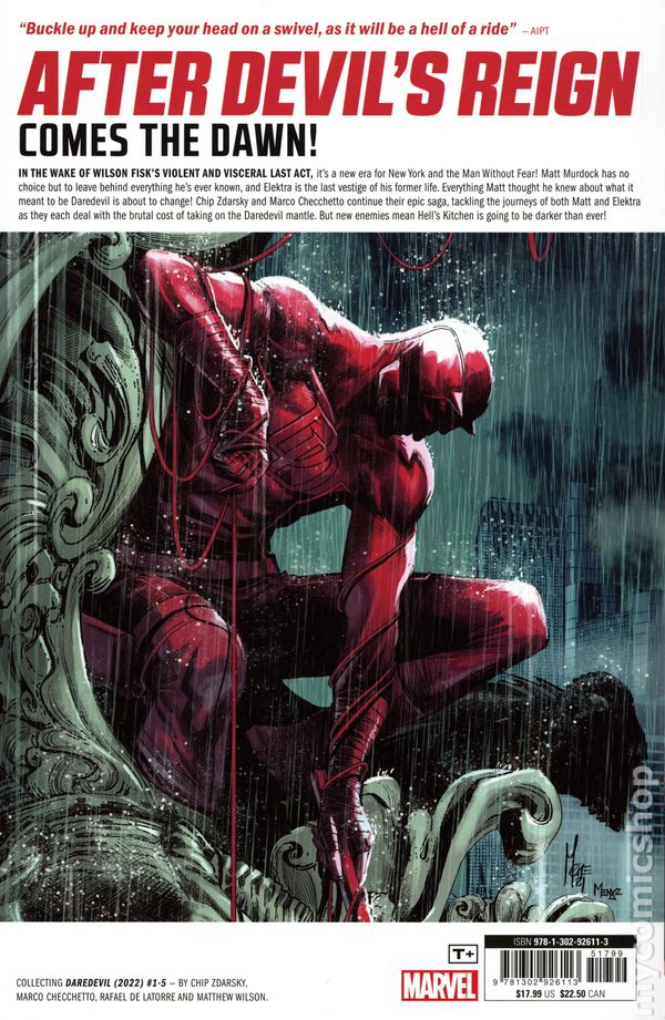 Daredevil And Elektra Tpb 2023 Marvel 1 1st Graphic Novel