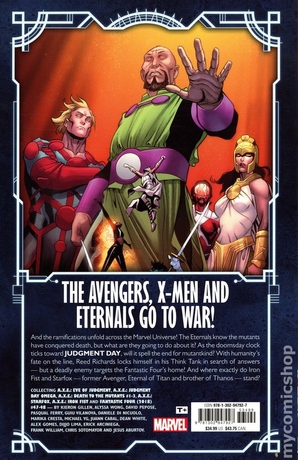 Avengersx Meneternals Judgment Day Companion Tpb 2023 Marvel Comic