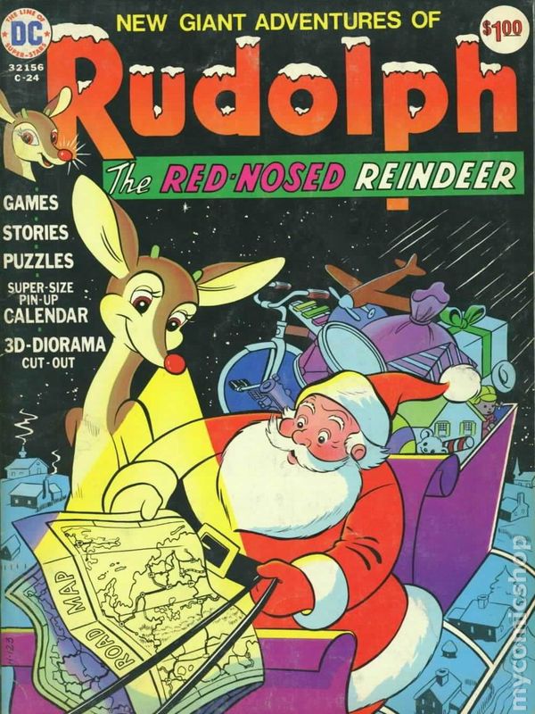 Rudolph The Red Nosed Reindeer 1973 Dc Treasury Edition Comic Books