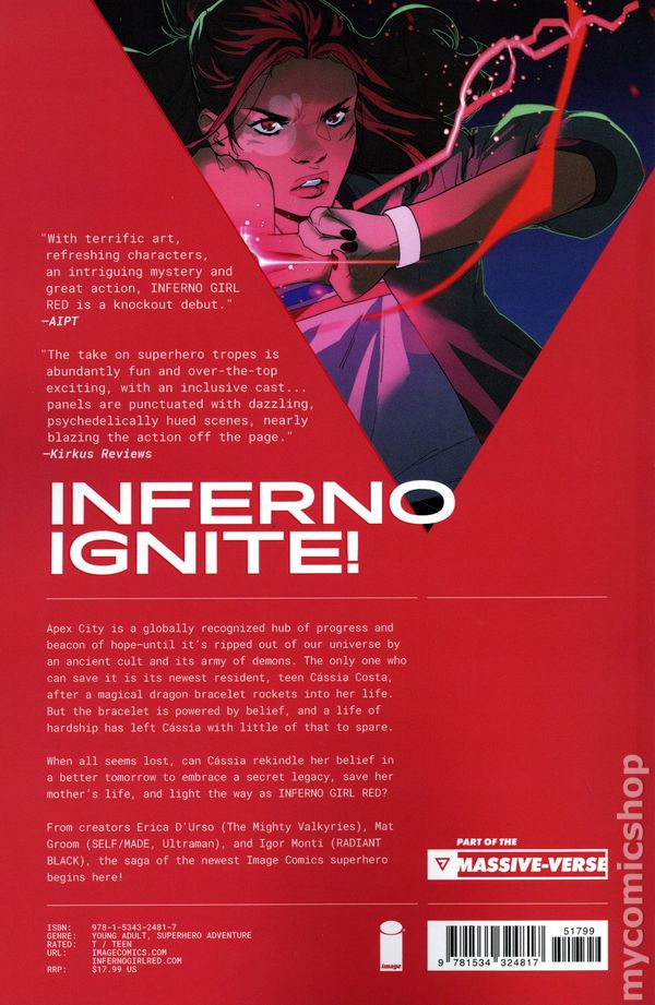 Inferno Girl Red Book One Tpb 2023 Image The Massive Verse Comic Books