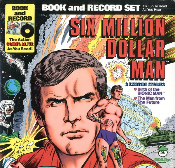 Six Million Dollar Man Lp Record Album 1976 Comic Books