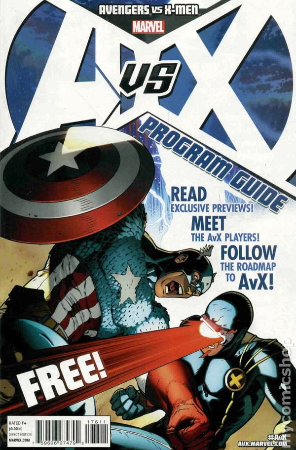 Avengers Vs X Men Program Guide 2012 Marvel Comic Books