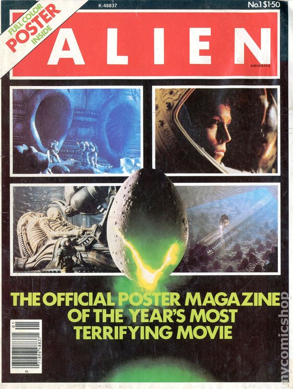 Alien Official Poster Magazine 1979 Comic Books 1970 1979