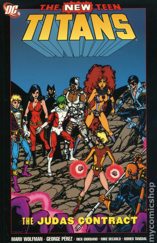 New Teen Titans The Judas Contract Tpb 1988 Dc 1st Edition Comic Books