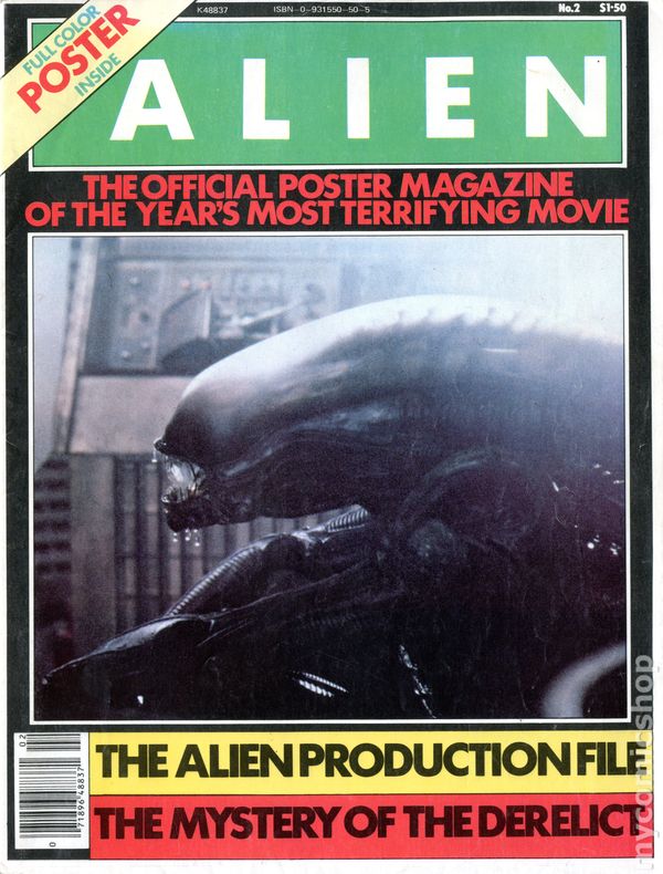 Alien Official Poster Magazine 1979 Comic Books 1970 1979