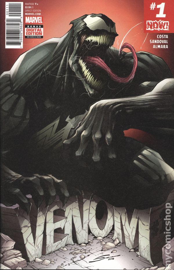 Venom 2016 Marvel Comic Books