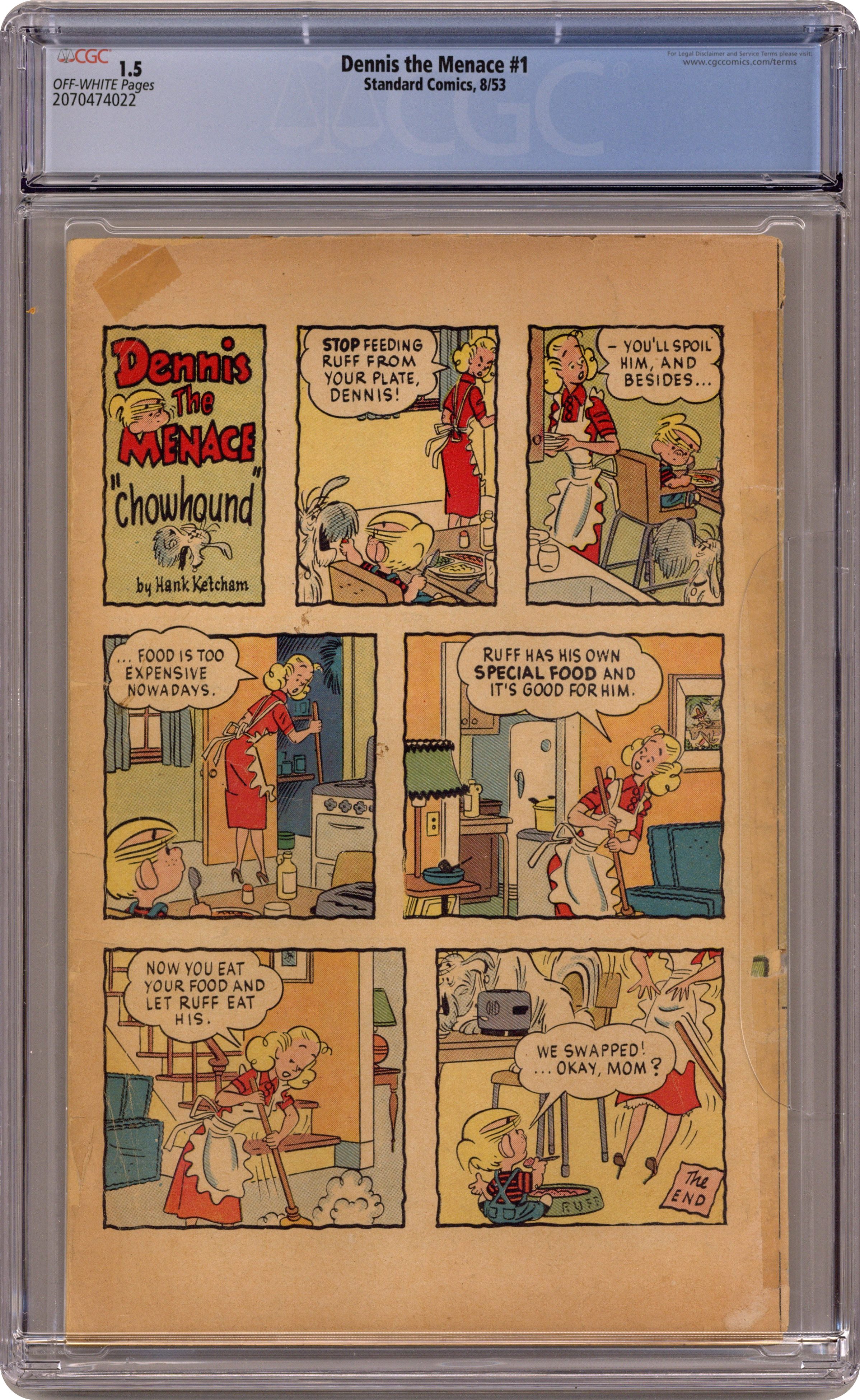 Dennis The Menace Comic Books Graded By Cgc