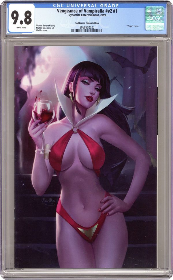 Vengeance Of Vampirella 2019 Dynamite 1sadlemon Cgc 98