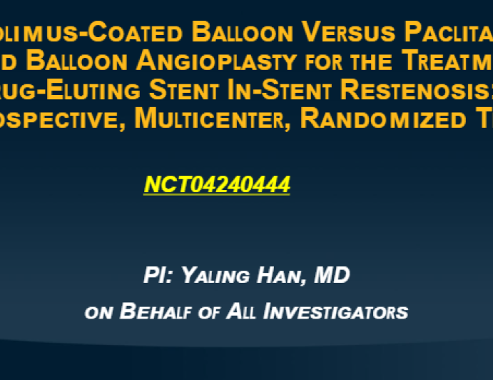 Sirolimus Coated Balloon Versus Paclitaxel Coated Balloon For The