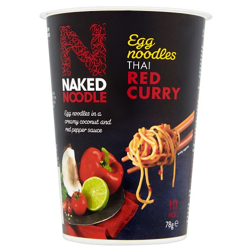 Naked Noodle Egg Noodles Thai Red Curry 78g Really Good Culture