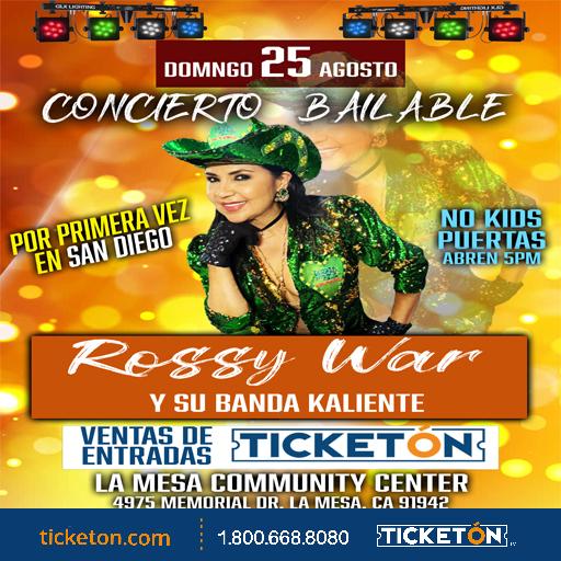 Boletos Para Rossy War Y Su Banda Caliente En Venta En La Mesa