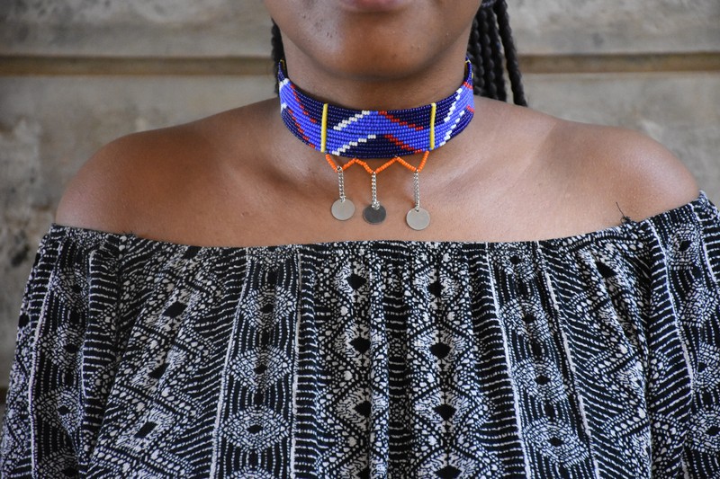 African Choker Necklace Beaded Maasai Choker Necklace Handmade Africa