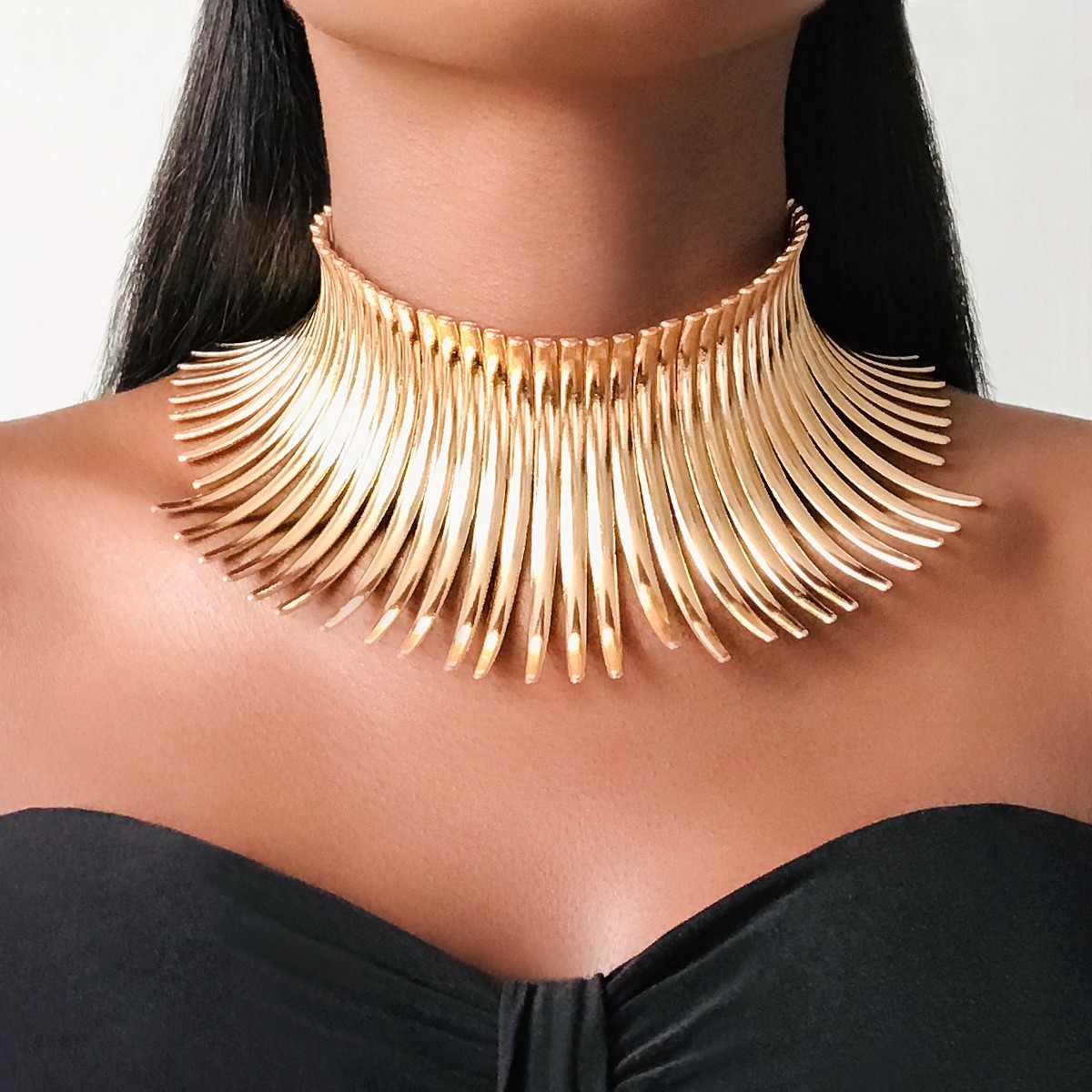 Qena Statement Tribal Choker Gold African Choker By Jarlia By Jolina