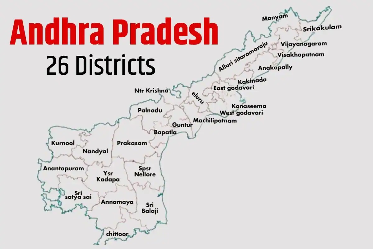 13 New Districts Created In Andhra Pradesh Civilsdaily