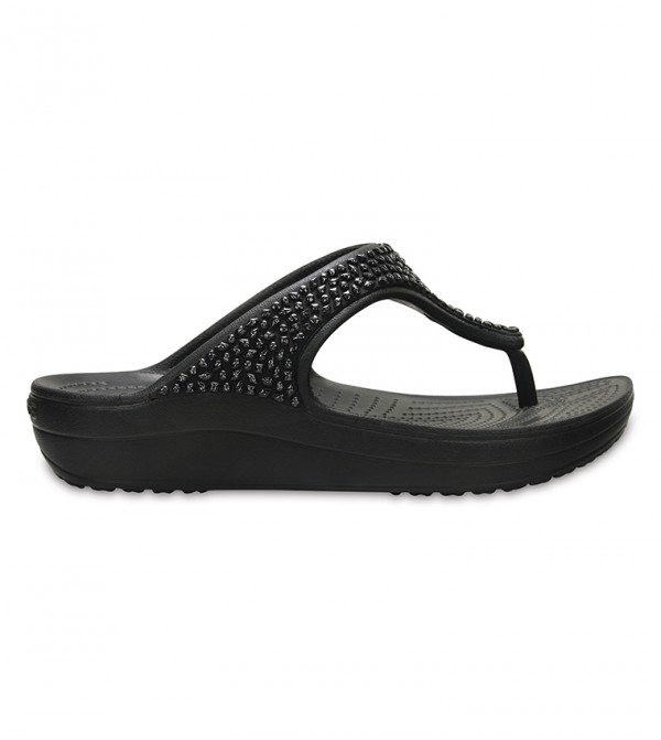 Womens Crocs Sloane Embellished Flip