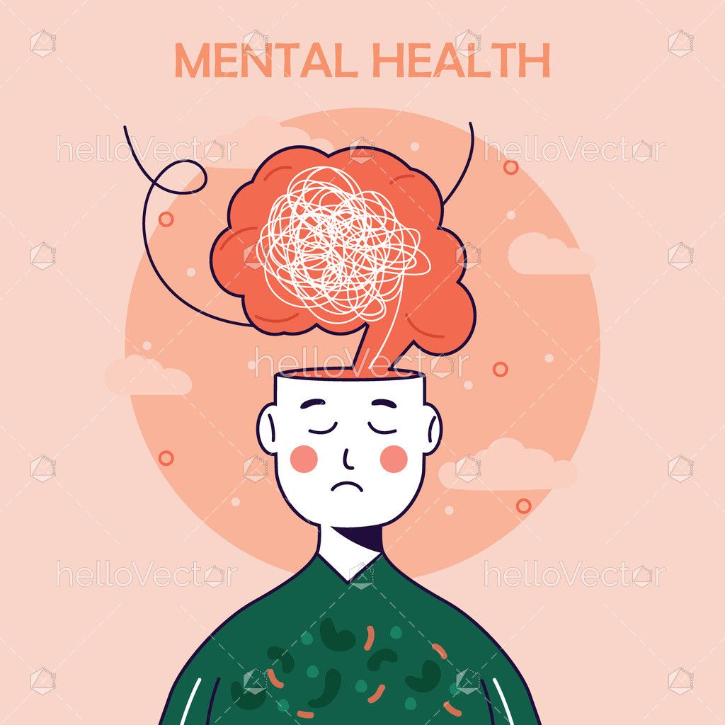 Mental Health Concept Illustration Download Graphics And Vectors